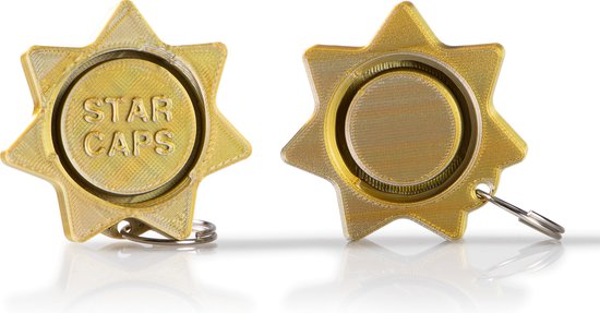 Star Caps - Universele dop - Goud/Zilver - Festival - Flessendop | bol