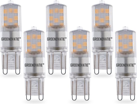 Groenovatie LED Lamp - G9 Fitting - 3W - SMD - 6-Pack | bol