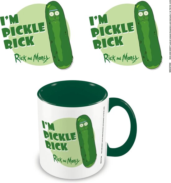 Rick & Morty - Pickle Rick - Coloured Inner Mug 315ml | bol.com