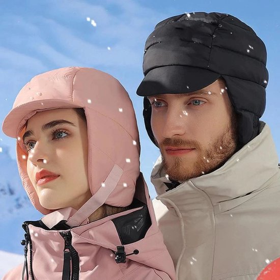 Yuricoo Wintersport Muts – Roze OneSize - Warm houdend voor Oren – Muts ...