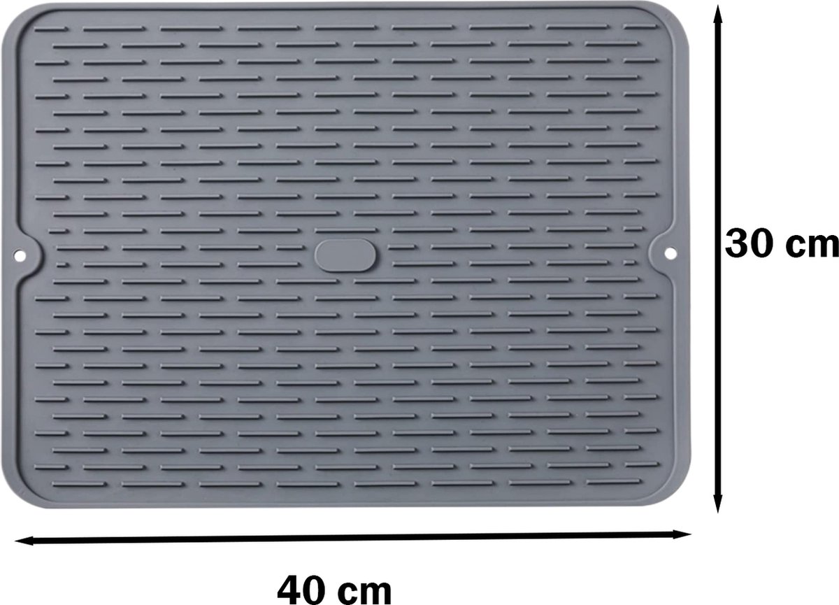 Rainbecom - Droogmat Siliconen 40x30 - Afdruipmat - Vaat Afwas Droogmat ...