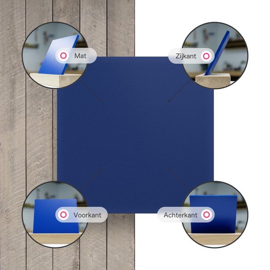 Geschuimd PVC plaat 3 mm dik - 100 x 70 cm - Blauw | bol