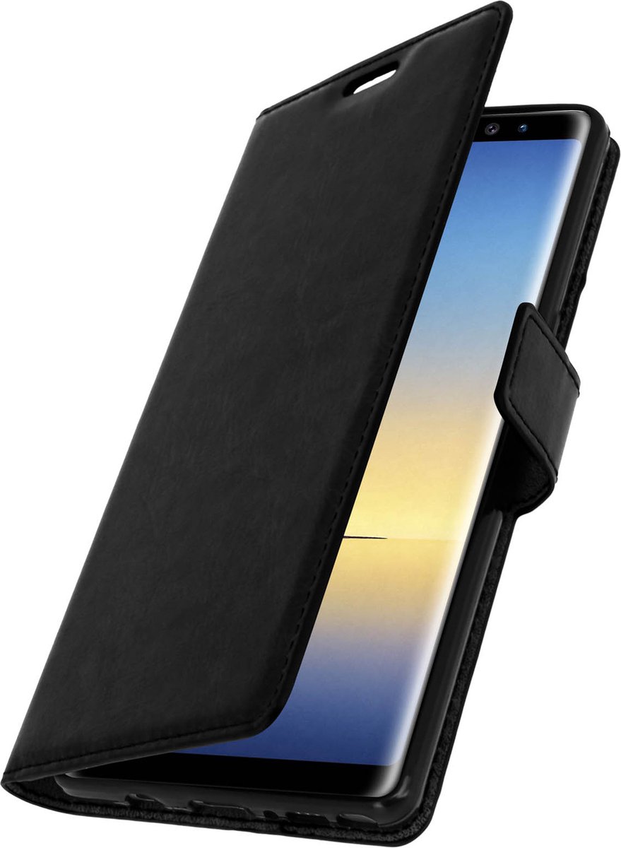 Geschikt voor Samsung Galaxy Note 8 Wallet Case Kaarthouder zwart | bol.com