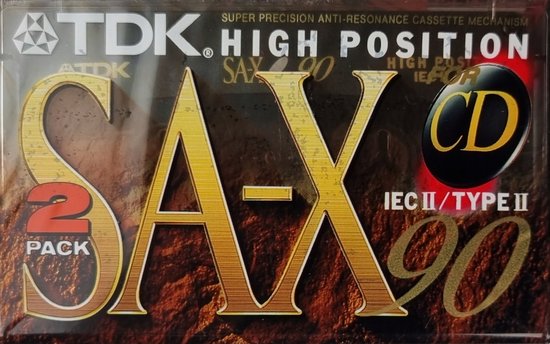 2-Pack TDK SA-X 90 High-End Type II Cassettebandjes | bol