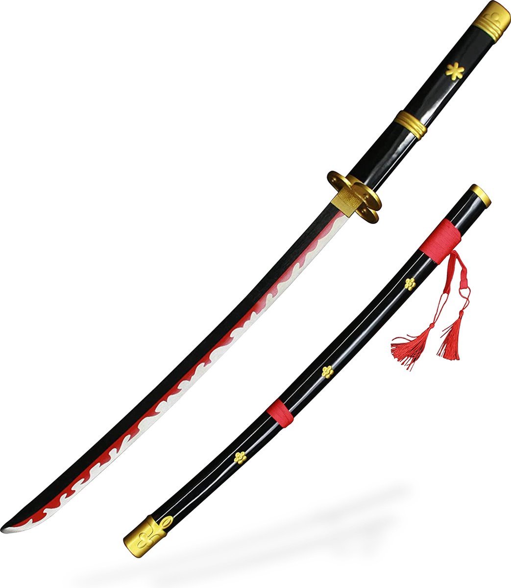 One Piece - Katana - 75cm - Zwaard - Bamboe - Incl. standaard ...