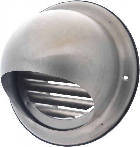 Bolrooster RVS Ø100mm met schoepen en muggengaas | bol.com