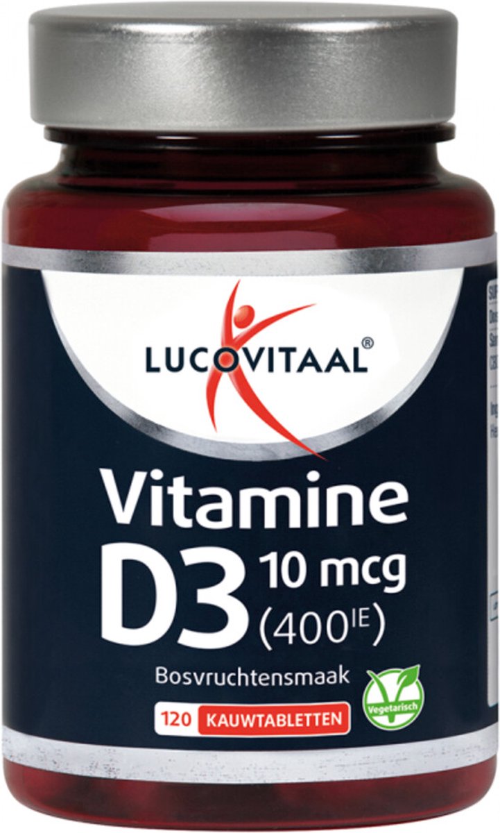 Lucovitaal D3 10 mcg (400Ie) Vitamine Vegan Kauwtabletten 60 ...
