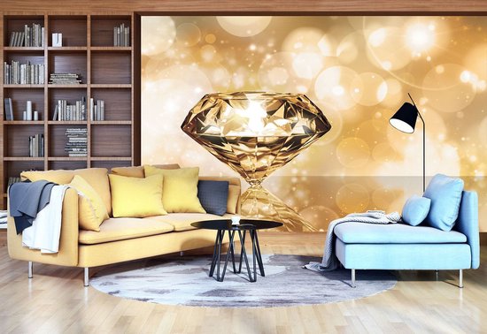 Fotobehang - Vlies Behang - Luxe Diamant - 152,5 x 104 cm | bol
