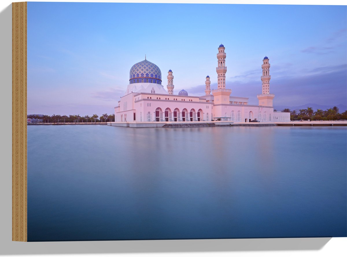 Hout - Meer voor Masjid Bandaraya Kota Kinabalu Moskee in Maleisië in ...