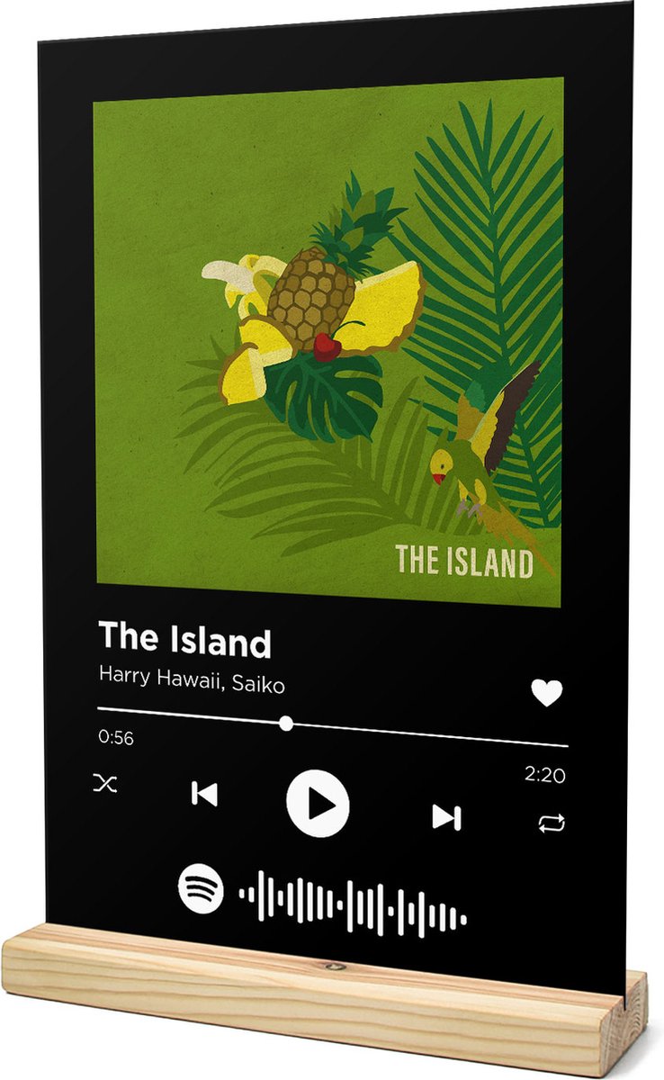 Songr Spotify Muziek Bordje - The Island - Harry Hawaii, Saiko - 20x30 ...