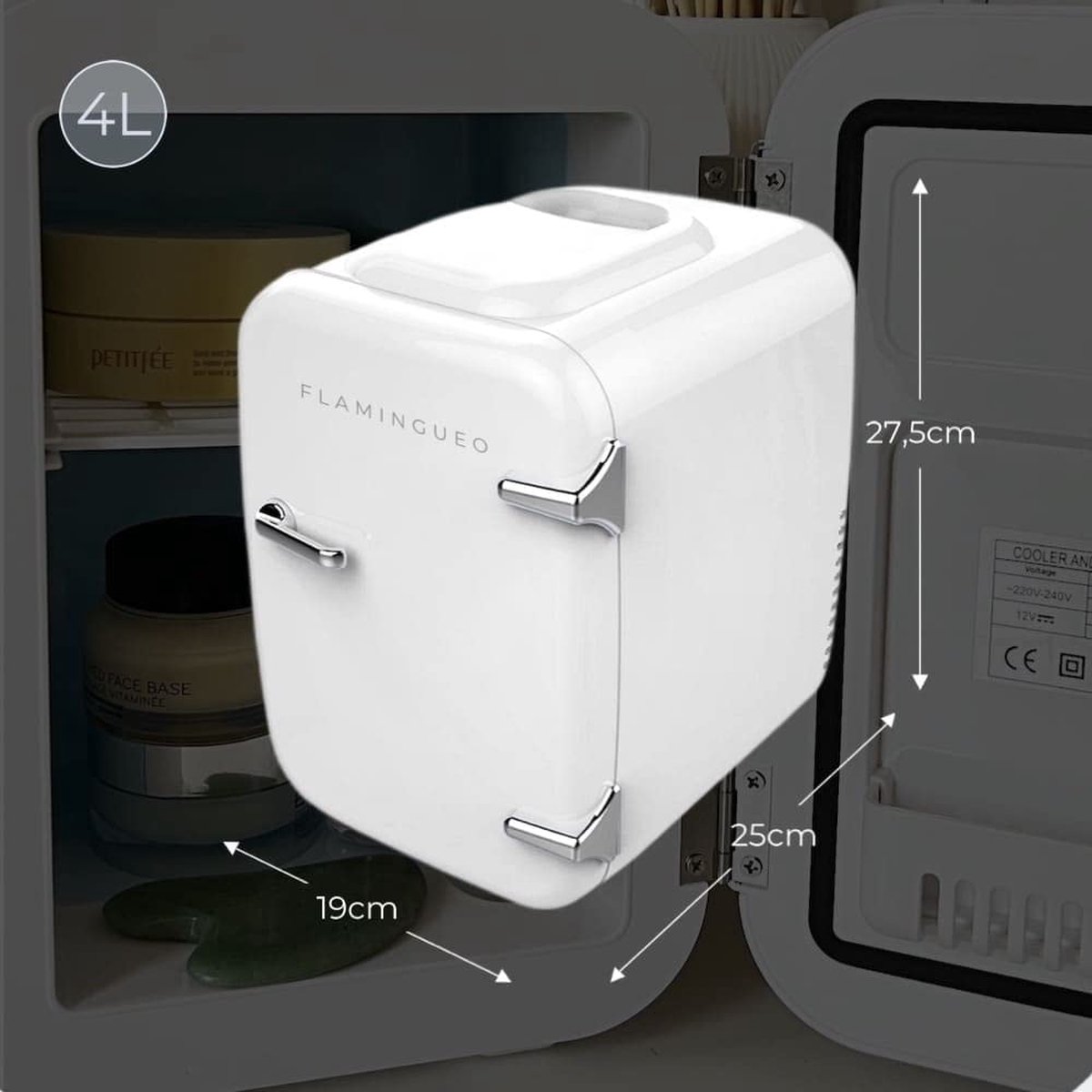 Mini koelkast - Mini fridge - kleine koelkast voor kamer, cosmetica ...
