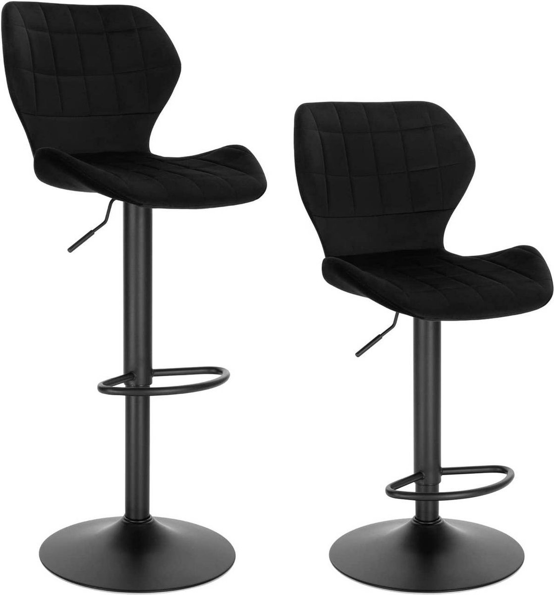 Barkruk Set Van 2 In Hoogte Verstelbaar 360° Draaibaar Barkruk Van ...