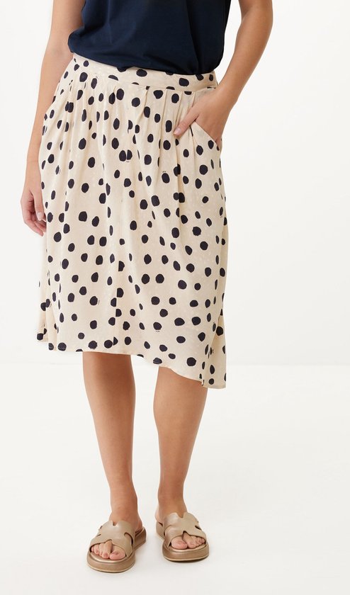 Mexx Pleated Rok Dames - Zand - Maat 36 | bol.com
