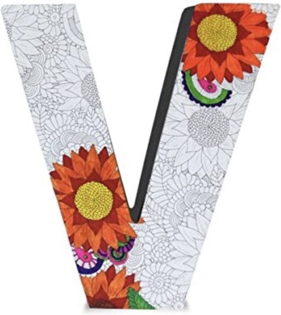 dci Color Joy Art - Large Block Letter “V “ Wall Hanging - Letter to ...