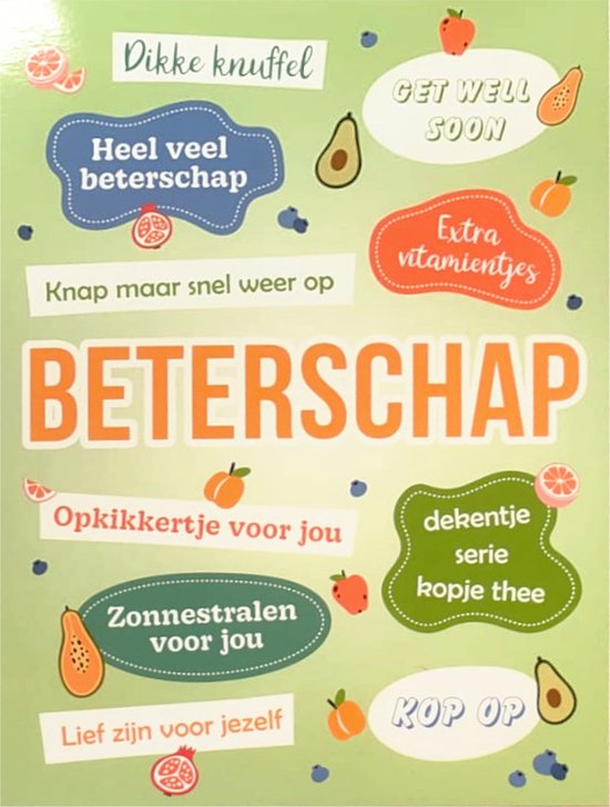 Kaart - A4 formaat - Beterschap - MAX030 | bol