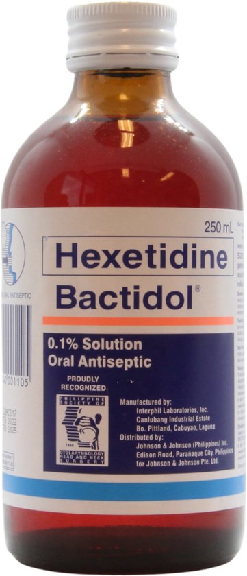 Hexetidine Bactidol antibacterieel mondwater, 250 ml | bol