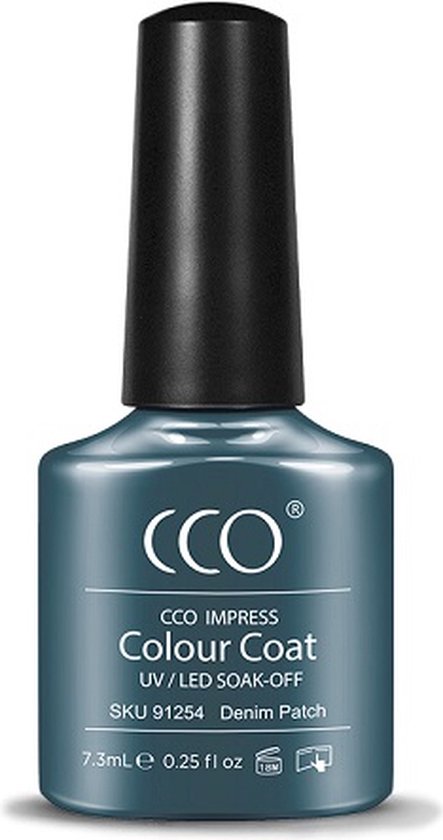 CCO Shellac - Gel Nagellak - kleur Denim Patch 91254 - Blauw - Dekkende ...