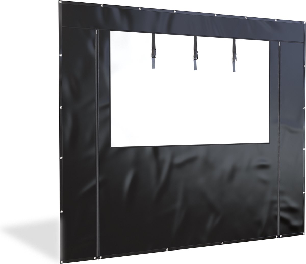 Veranda zeil PVC met raam en ritsen | 3 meter breed | 250cm hoog ...