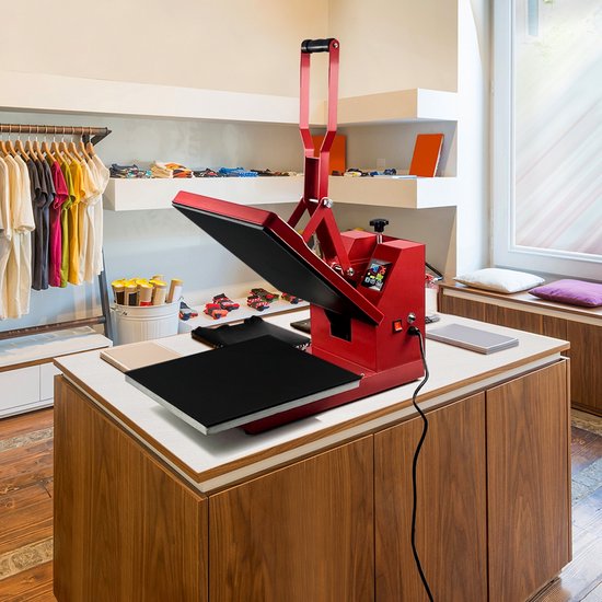 Sublimatie Bundel: Transferpers 38 x 38 cm + Vinyl Snijplotter 1350 mm ...