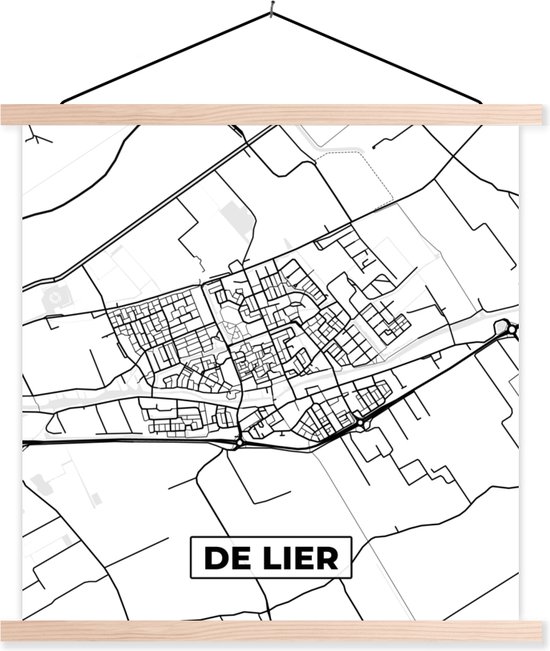 Posterhanger incl. Poster - Schoolplaat - Kaart - Plattegrond - De Lier ...