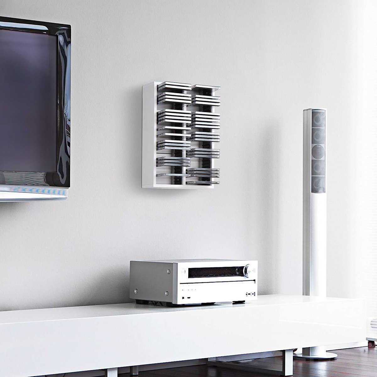 CD rek - 60 CDs - wit | bol.com