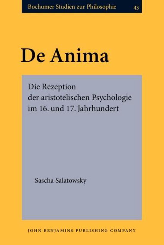 De Anima | 9789060323748 | Sascha Salatowsky | Boeken | bol.com