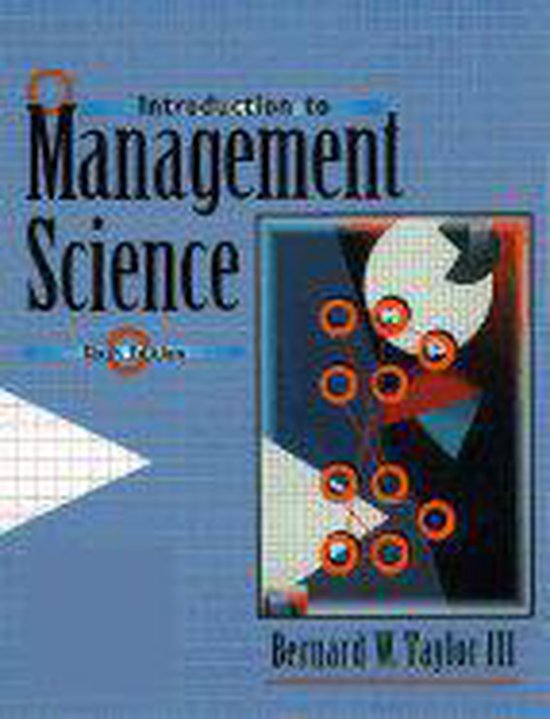 Introduction to Management Science, Bernard Taylor | 9780139181030 ...
