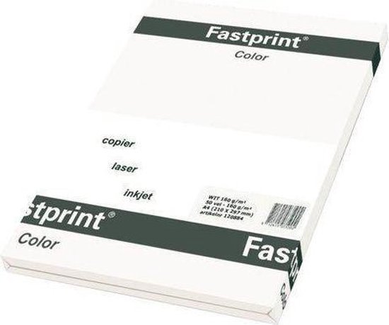 Kopieerpapier fastprint-50 gold a4 160gr wit | Pak a 50 vel | bol