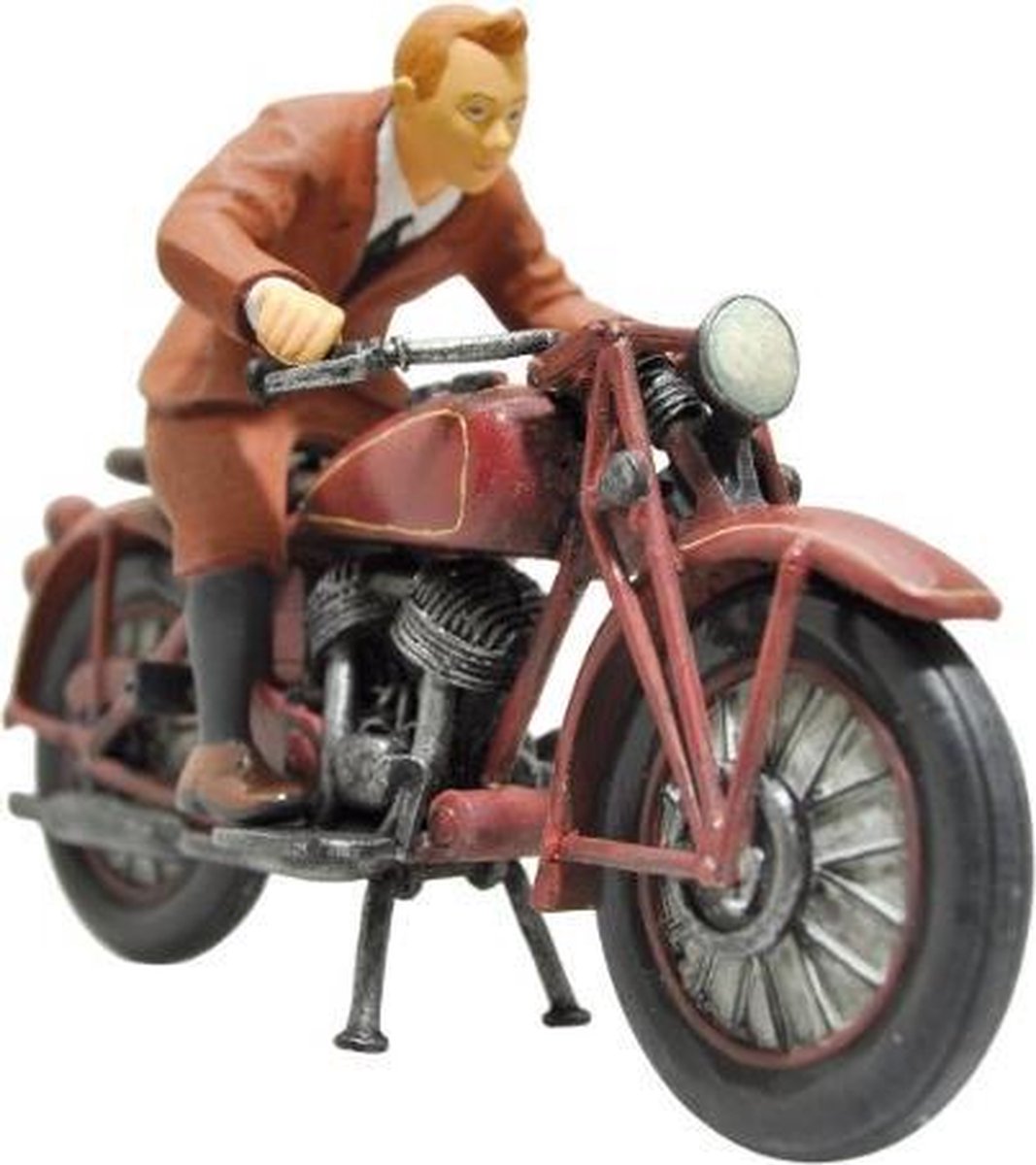 Plastoy Tintin Motorcycle Set Figuur Kuifje op motorfiets | bol.com