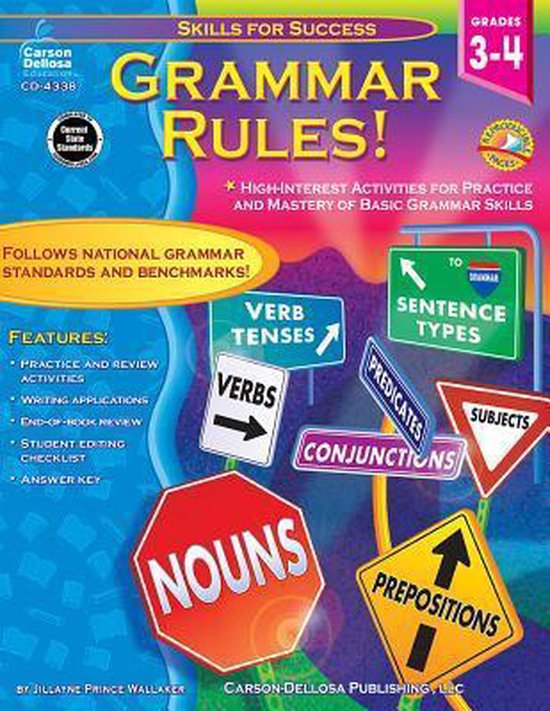 Grammar Rules!, Grades 3 - 4 | 9780887249761 | Jillayne Prince Wallaker ...