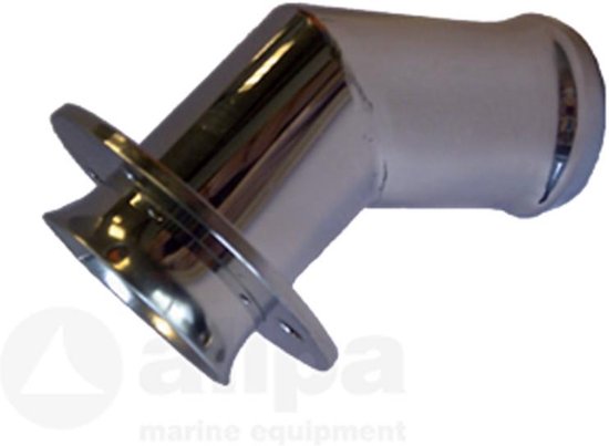 UITLAATDOORVOER RVS 45 GRADEN 40 MM | bol