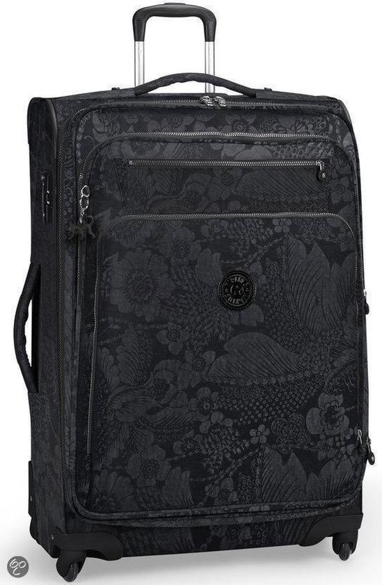 Kipling Youri Spin 78 - Trolley - Large - Tropic Flower Black | bol