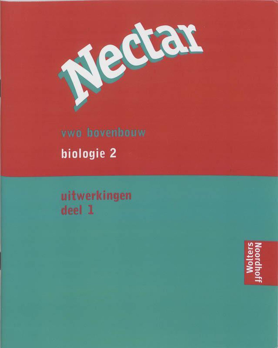 Nectar biologie 2 vwo Uitwerkingen | 9789001319267 | J. bijsterbosch ...