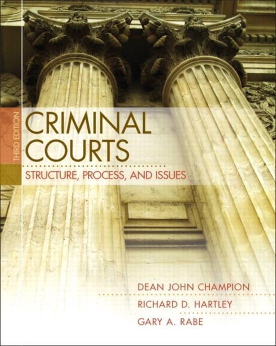 Criminal Courts | 9780132457798 | Dean Champion | Boeken | bol.com