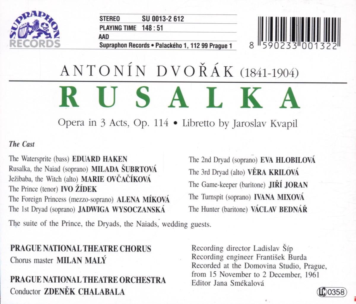 Prague National Theatre Orchestra, Zdenek Chalabala - Dvorak: Rusalka ...