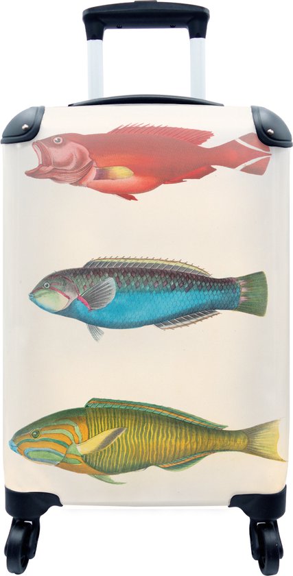 Valise - Poisson - Vintage - Dessin - Bagage à main cm - Bagage à main ...