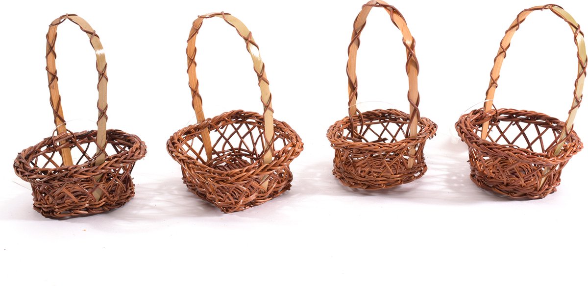 Darice Rieten mandjes - 7,5cm - 12 stuks | bol.com