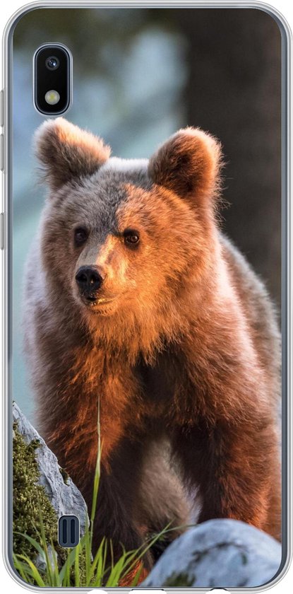 Telefoonhoesje Geschikt voor Samsung Galaxy A10 hoesje - Beer - Bruin ...