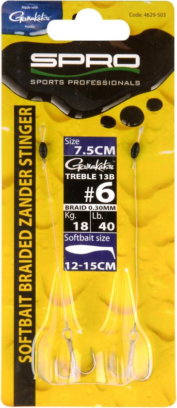SPRO - Braided Zander Stinger - 6.5 cm | bol