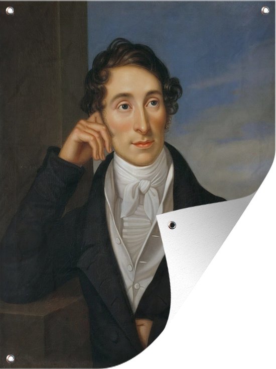Tuinschilderij Portret van de componiste Carl Maria Von Weber ...