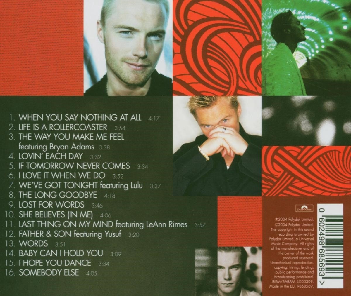 Ten Years Of Hits (CD), Ronan Keating | CD (album) | Muziek | bol