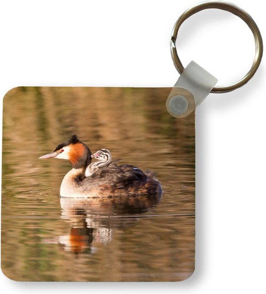 Sleutelhanger - Fuut - Kuiken - Water - Plastic | bol.com