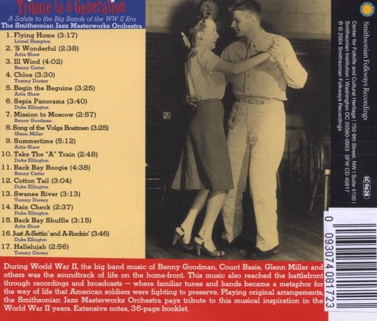 The Smithsonian Jazz Masterworks Orchestra - Tribute To A Generation ...