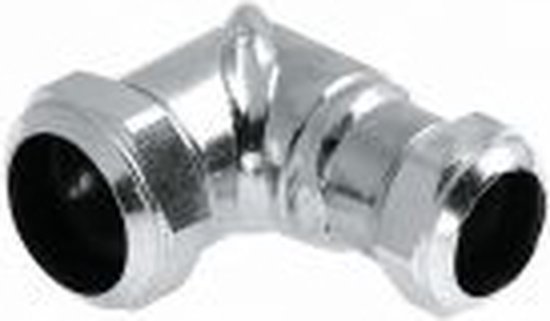 Bonfix Staalverzinkte knelfitting - Verloopknie 105 - 2 x knel - 22mm x 15mm | bol