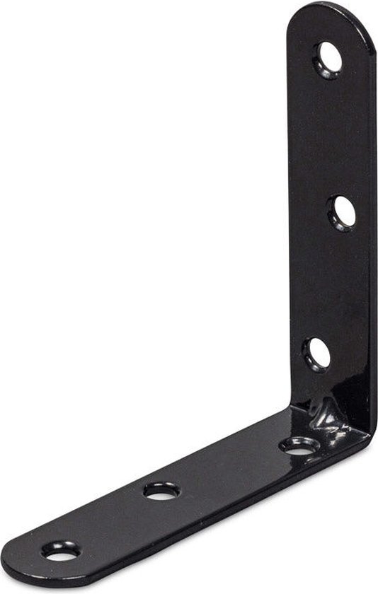 Hoekbeugel Staal zwart 80x80x19mm | bol