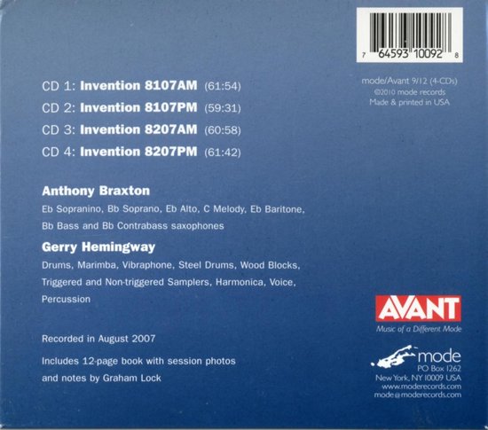 Anthony Braxton & Gerry Hemingway - Old Dogs (2007) (CD), Gerry ...
