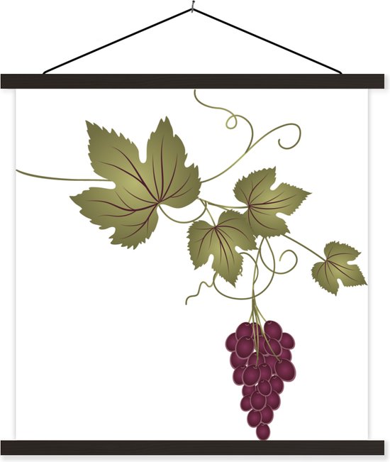 illustration d'une grappe de raisin sur affiche école de la vigne ...