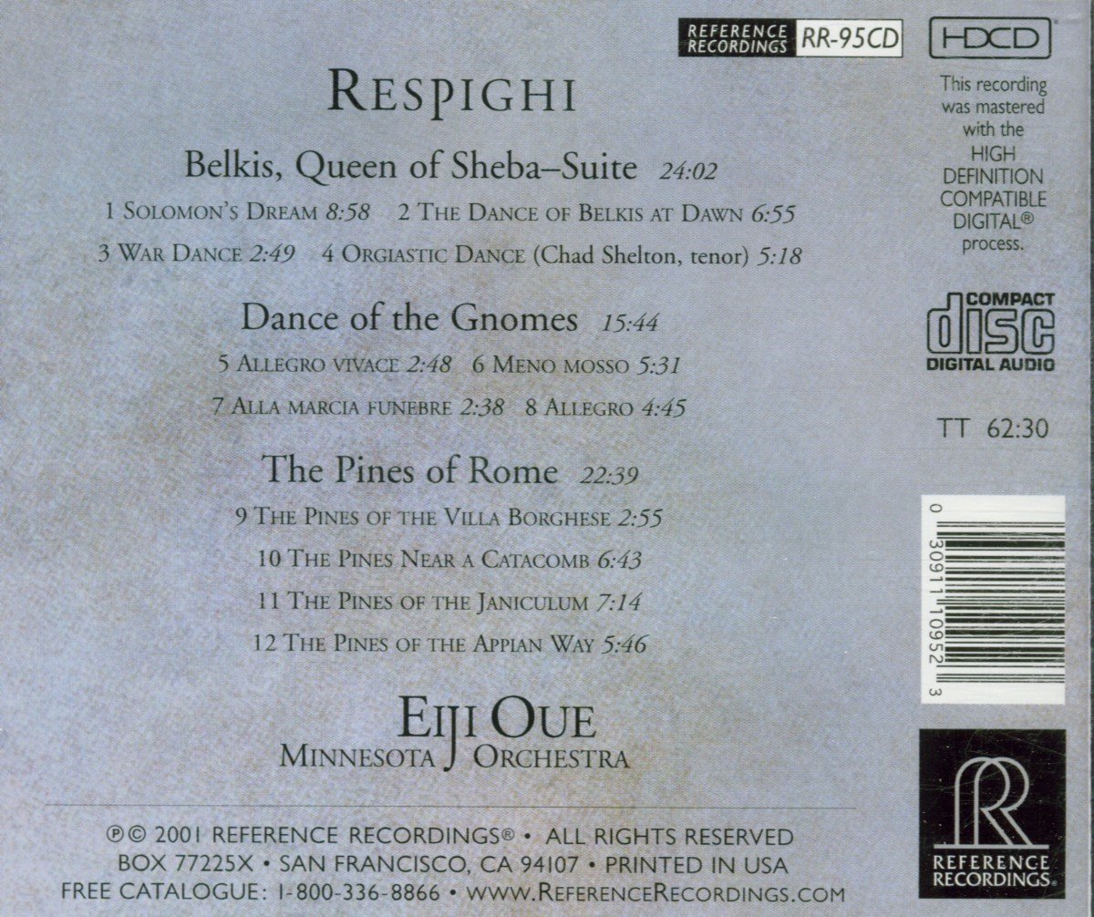Minnesota Orchestra, Eiji Oue - Respighi: Belkis, Queen Of Sheba, Pines ...