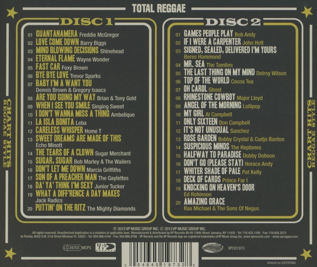 Various Artists - Total Reggae - Charts Hits (CD), various artists | CD ...