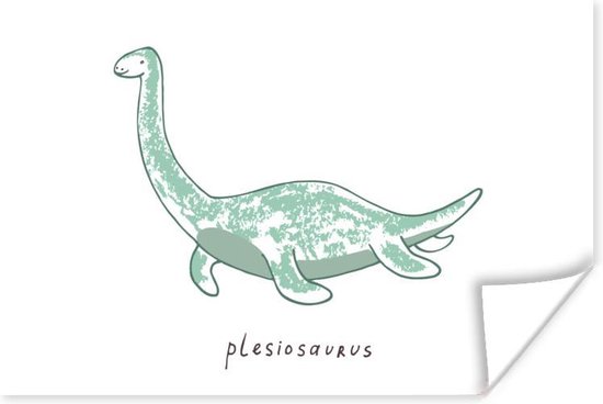 Poster Kinderkamer - Plesiosaurus - Dinosaurus - Jongen - Meisje ...